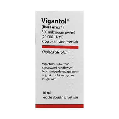 Vigantol 20 000 IU, krople doustne, 10 ml (import równoległy) | Apteline.pl